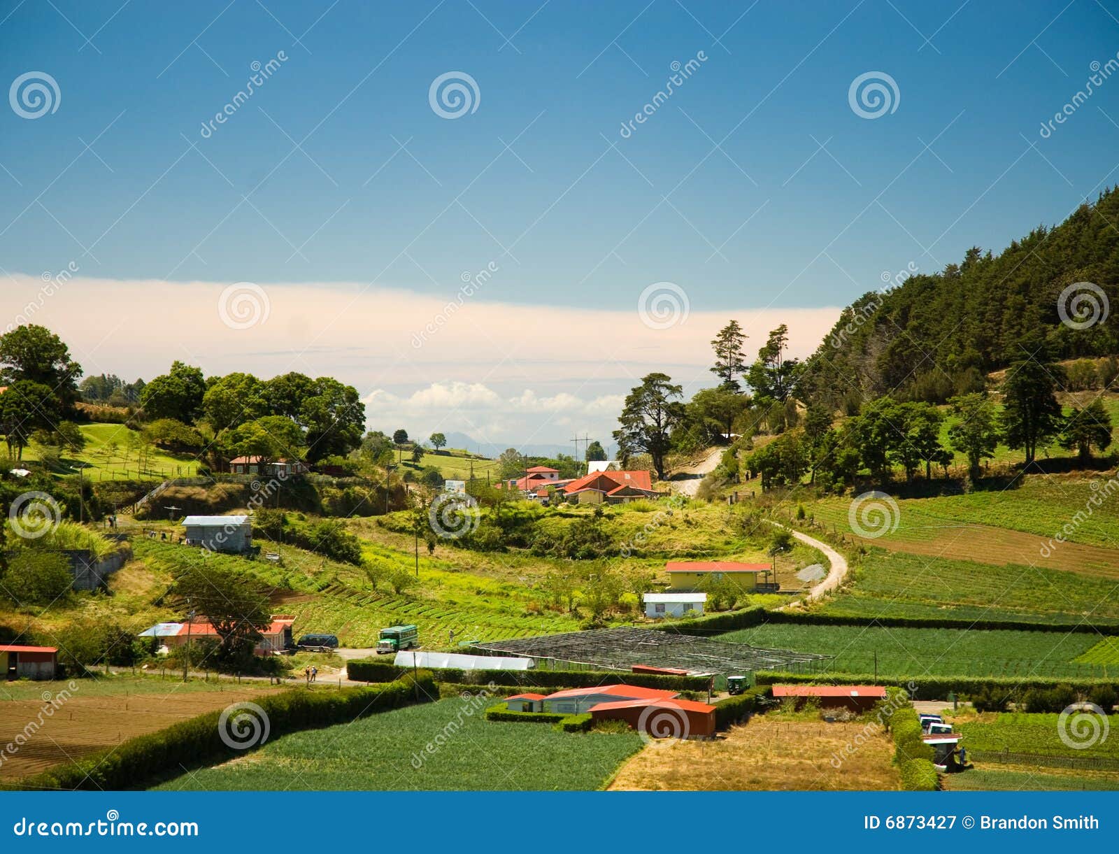Costa Rica Countryside stock image. Image of tranquility - 6873427