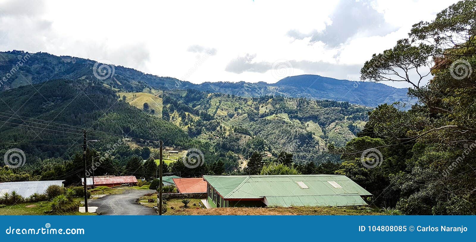 Mountains stock image. Image of mountains, rican, costa - 104808085