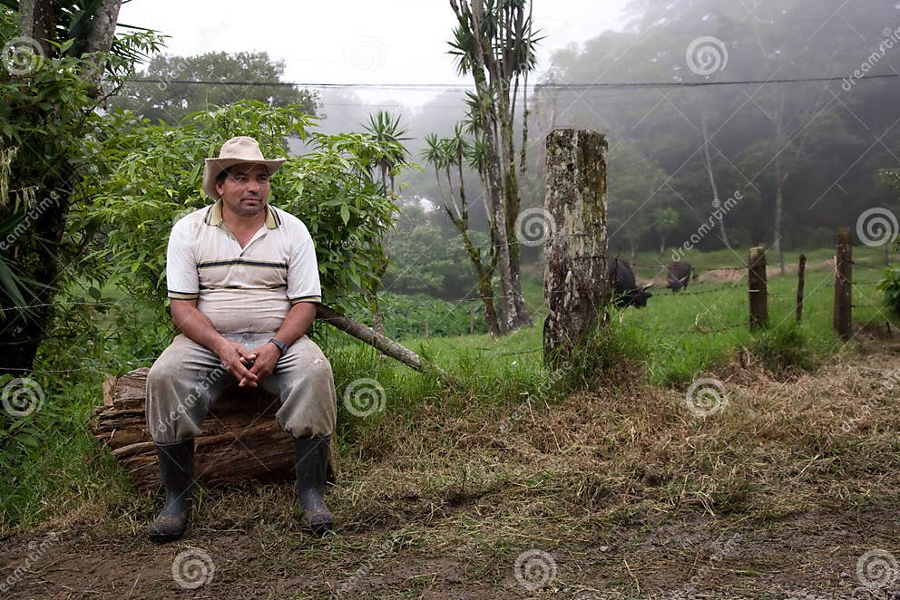 Costa Rican ranch hand stock photo. Image of america - 16044678