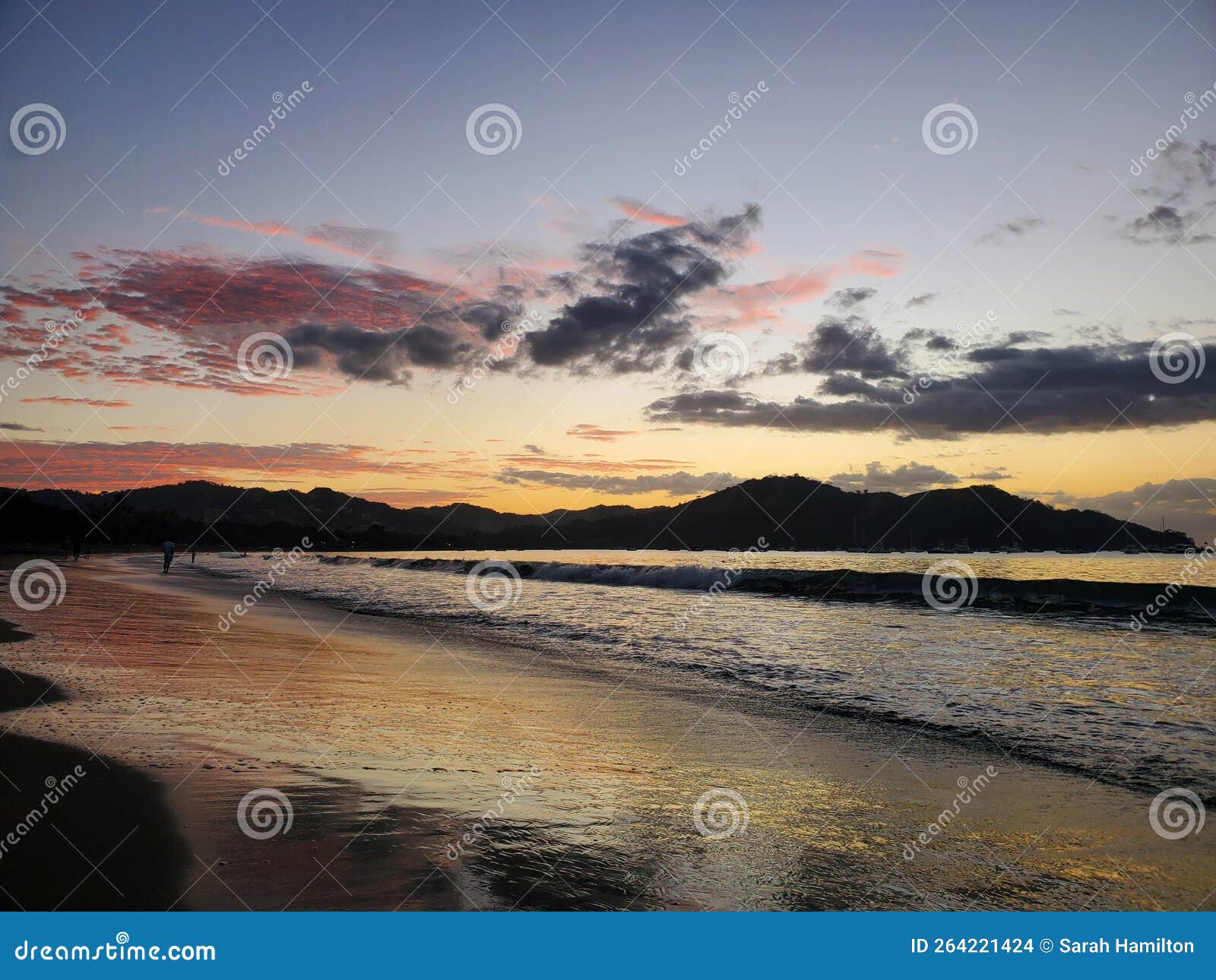 Costa Rican Sunsets stock photo. Image of sunset, sunlight - 264221424