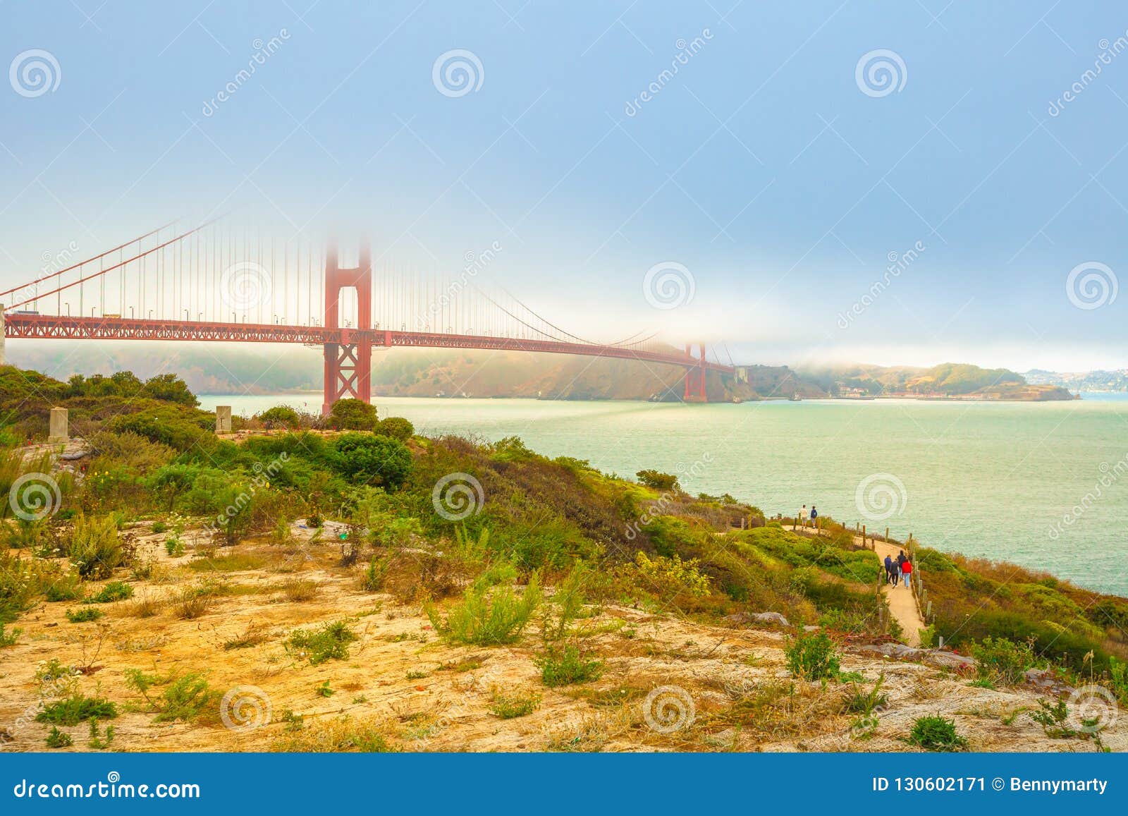 Costa Sul De Golden Gate Bridge Imagem de Stock - Imagem de turistas ...