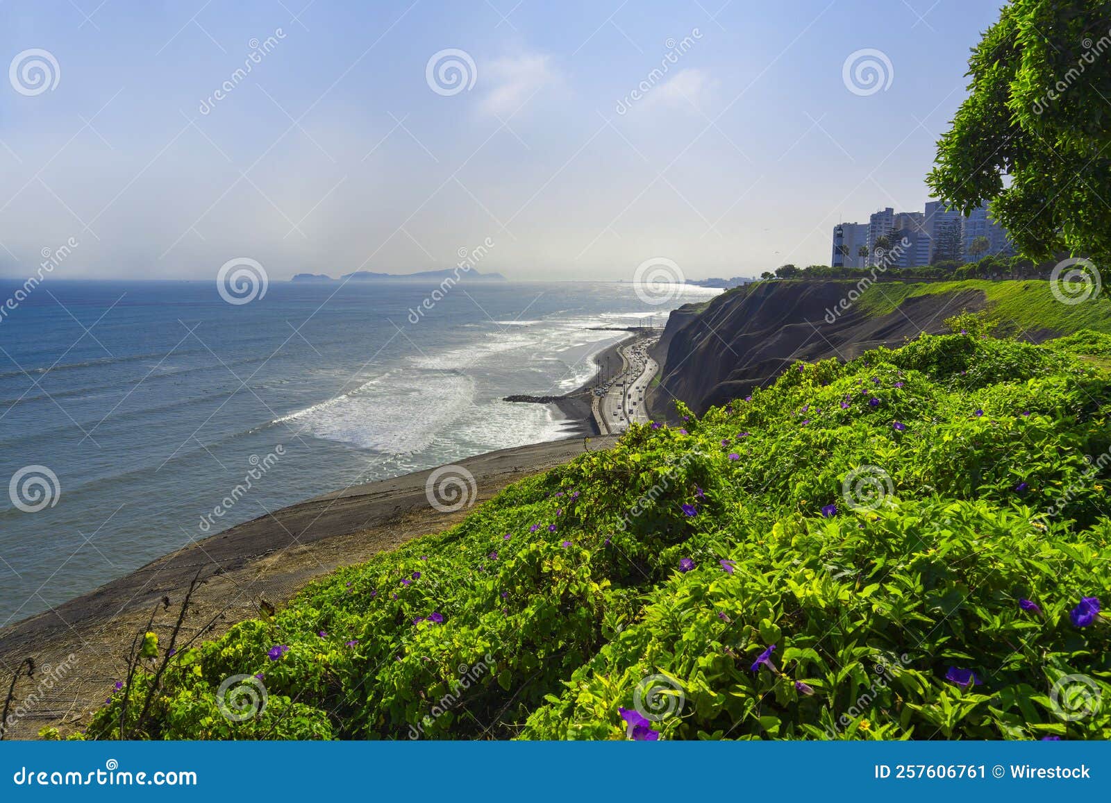Costa Verde De Lima, District of Miraflores Stock Image - Image of ...