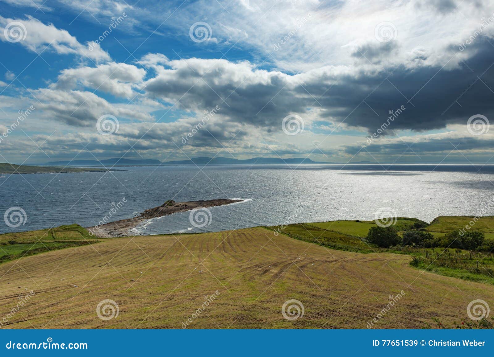 Costal View Of Suisnish Area And Loch Eishort In Scotland Isle Of Skye ...