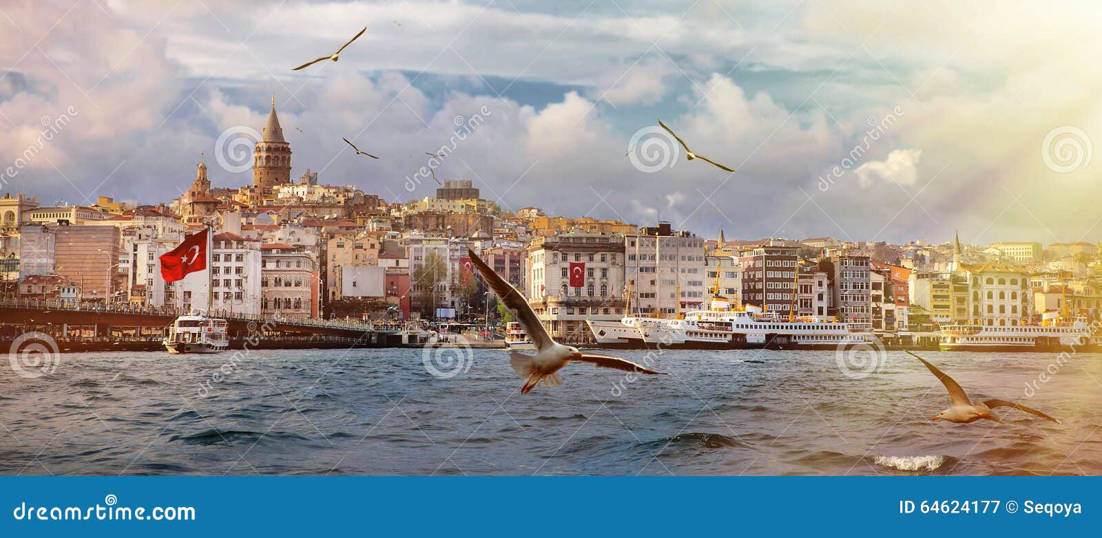 Costantinopoli La Capitale Della Turchia Immagine Stock - Immagine di ...