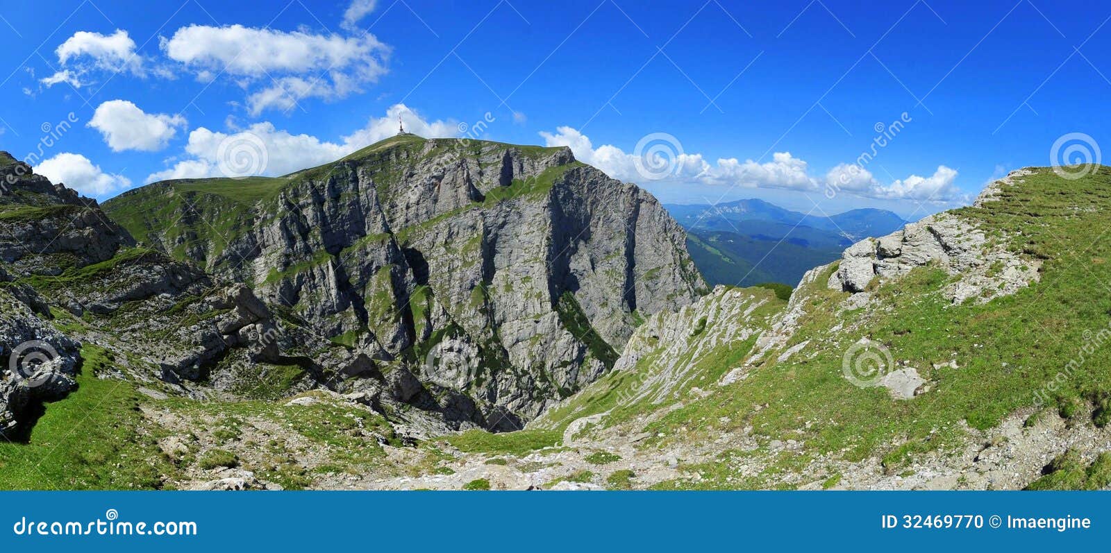 Costila Steep Cliffs, Bucegi Mountains Stock Photo - Image of imaengine ...