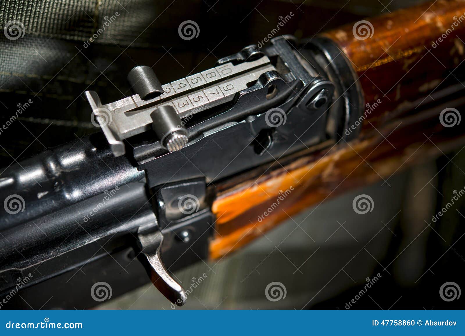 Costola Sulla Macchina Delle Armi Da Fuoco Fotografia Stock - Immagine ...