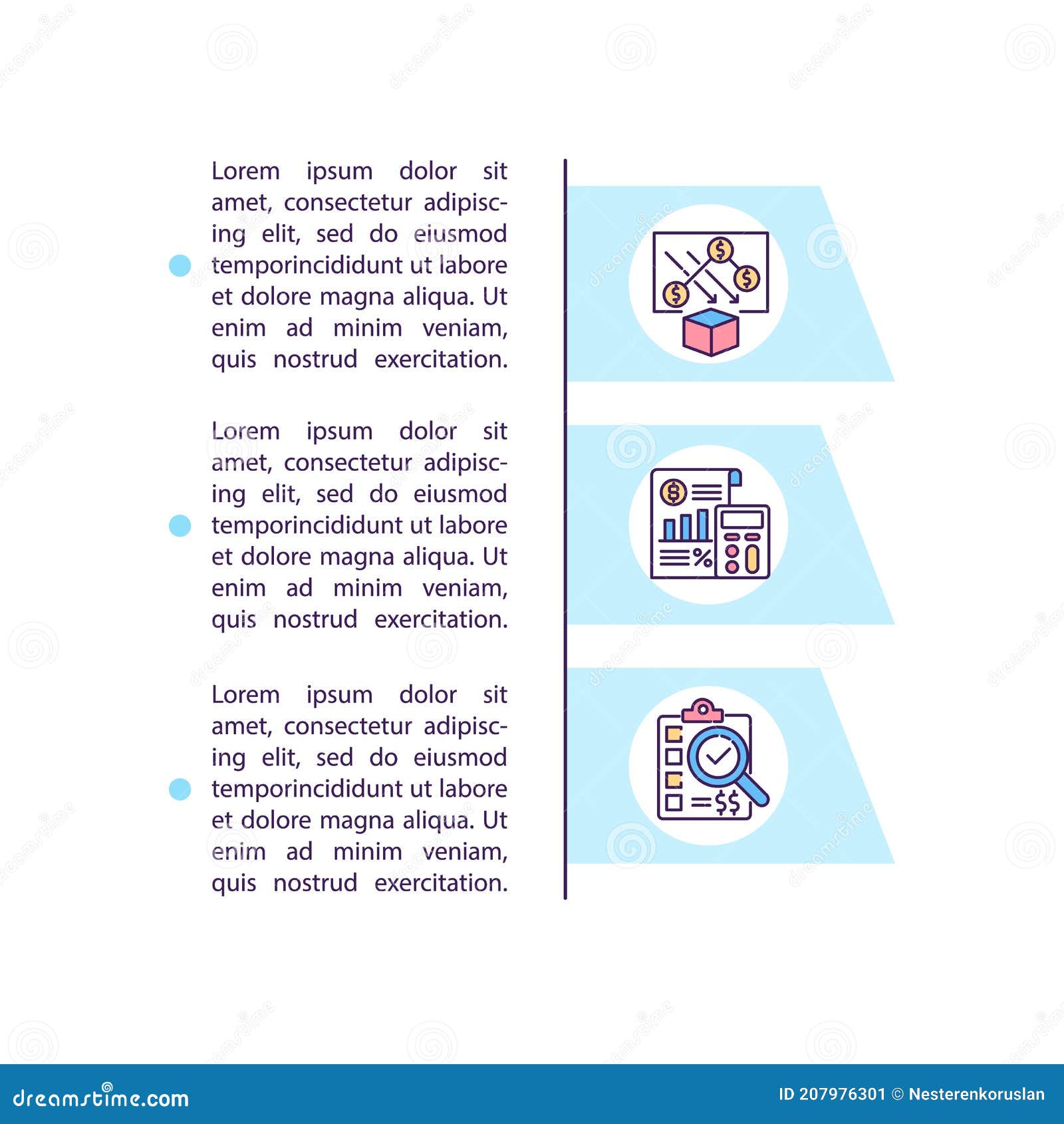 Costs Analysis Concept Icon with Text Stock Illustration - Illustration ...