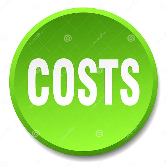 Costs button stock vector. Illustration of design, push - 122711468
