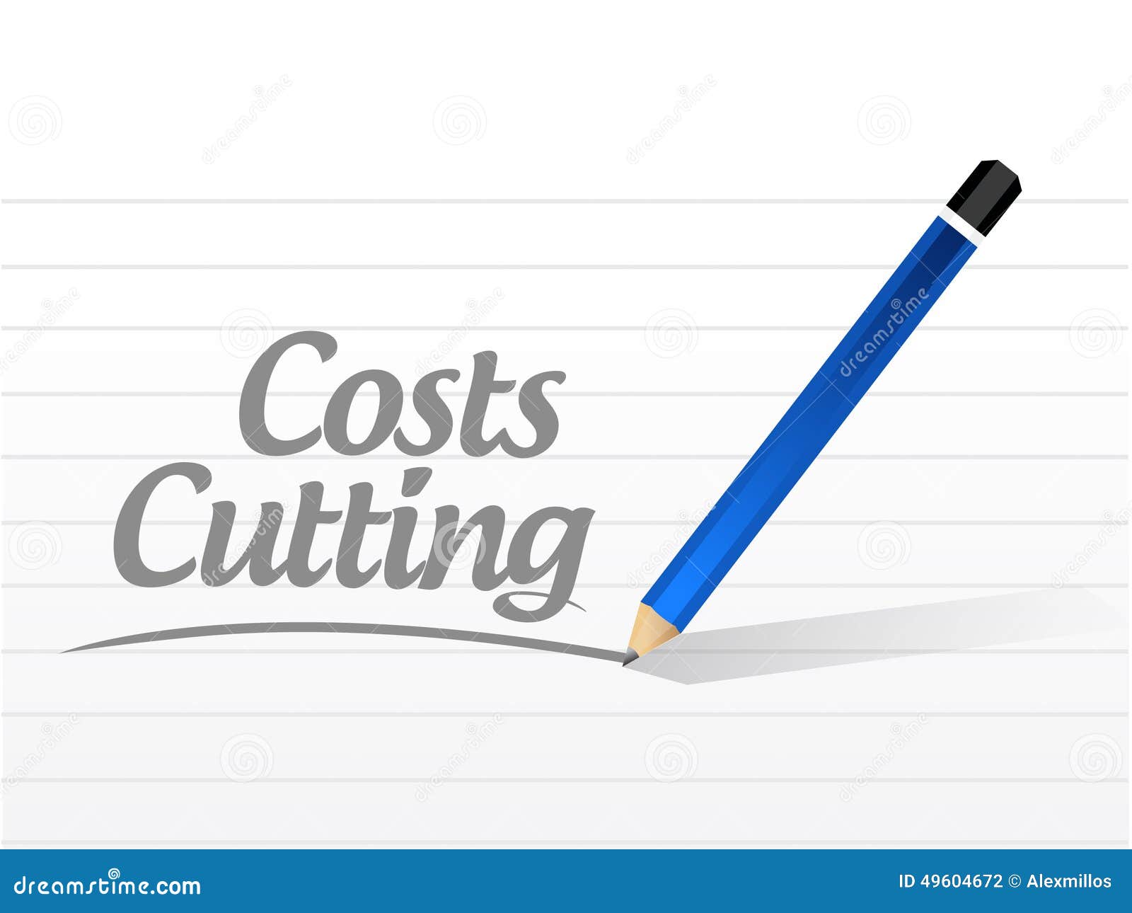 Costs Cutting Memo Illustration Design | CartoonDealer.com #49604677