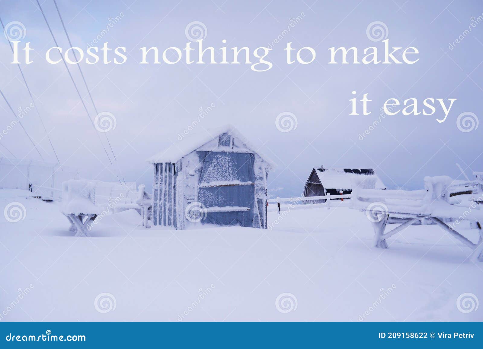 It Costs Nothing To Make it Easy Stock Photo - Image of successful ...