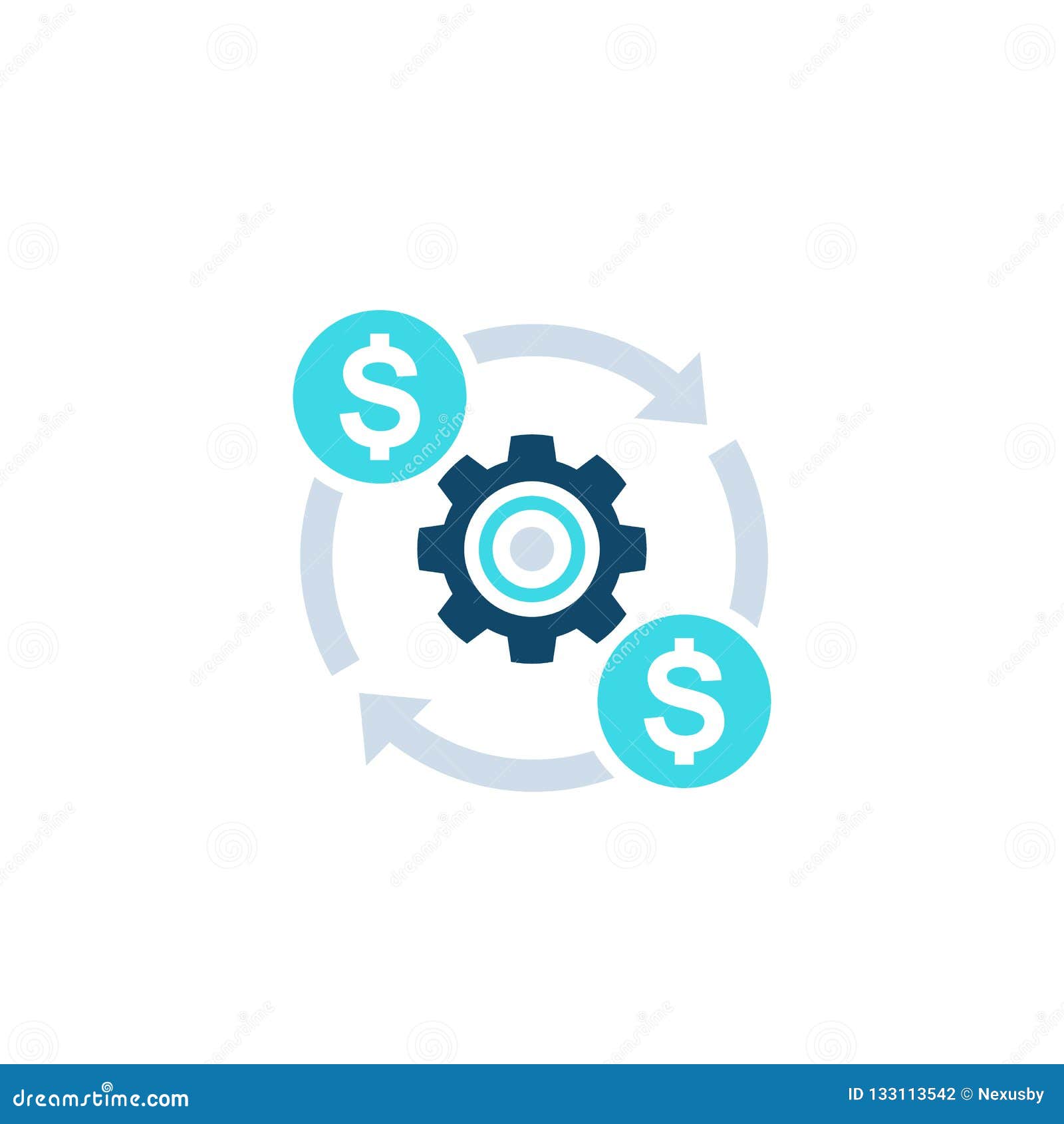 Costs Optimization, Efficiency Icon Stock Vector - Illustration of ...