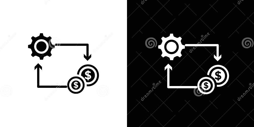 Costs Optimization Icon Isolated Flat Vector in Outline Stock Vector ...