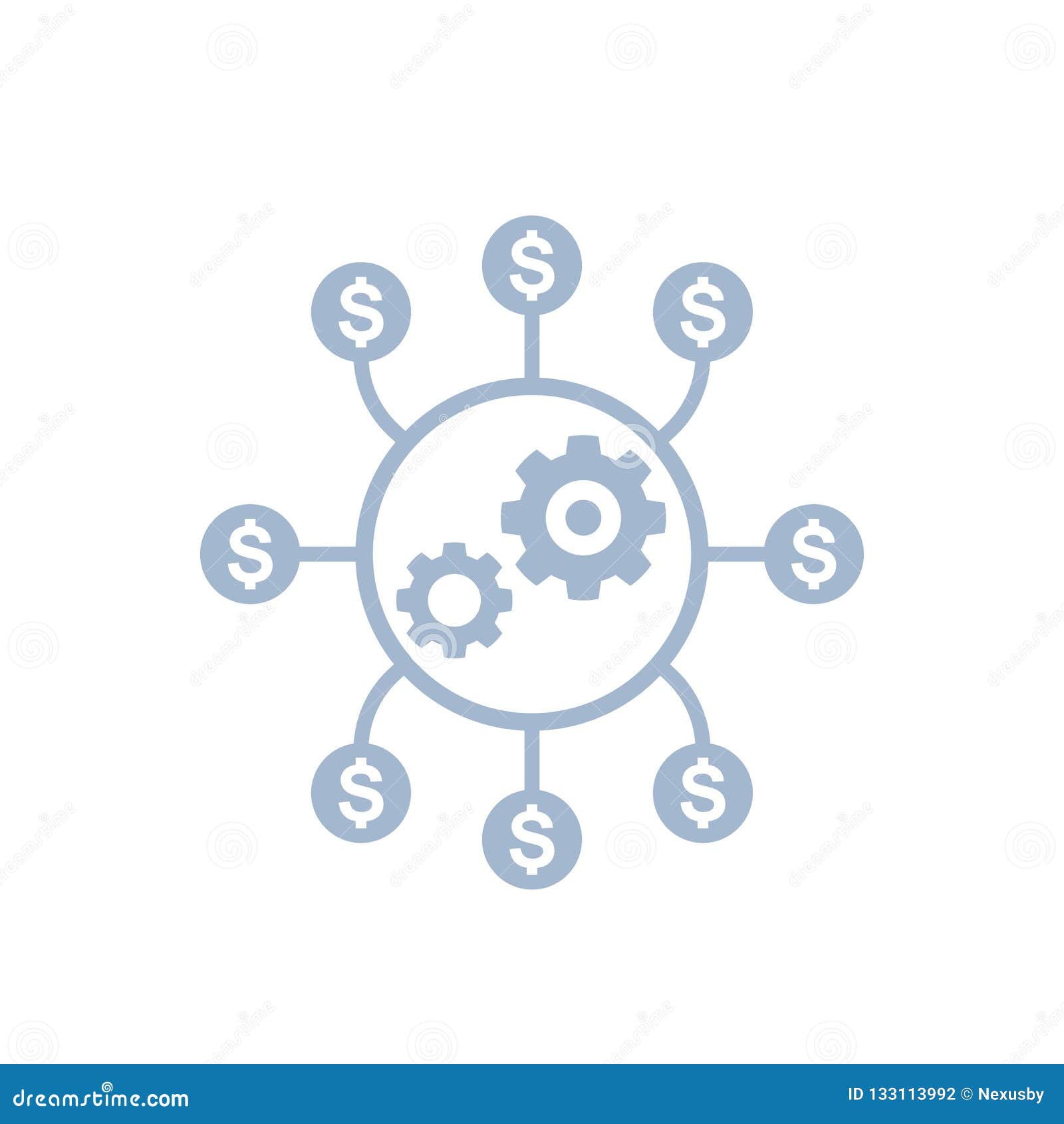 Costs Optimization, Production Efficiency Icon Stock Vector ...