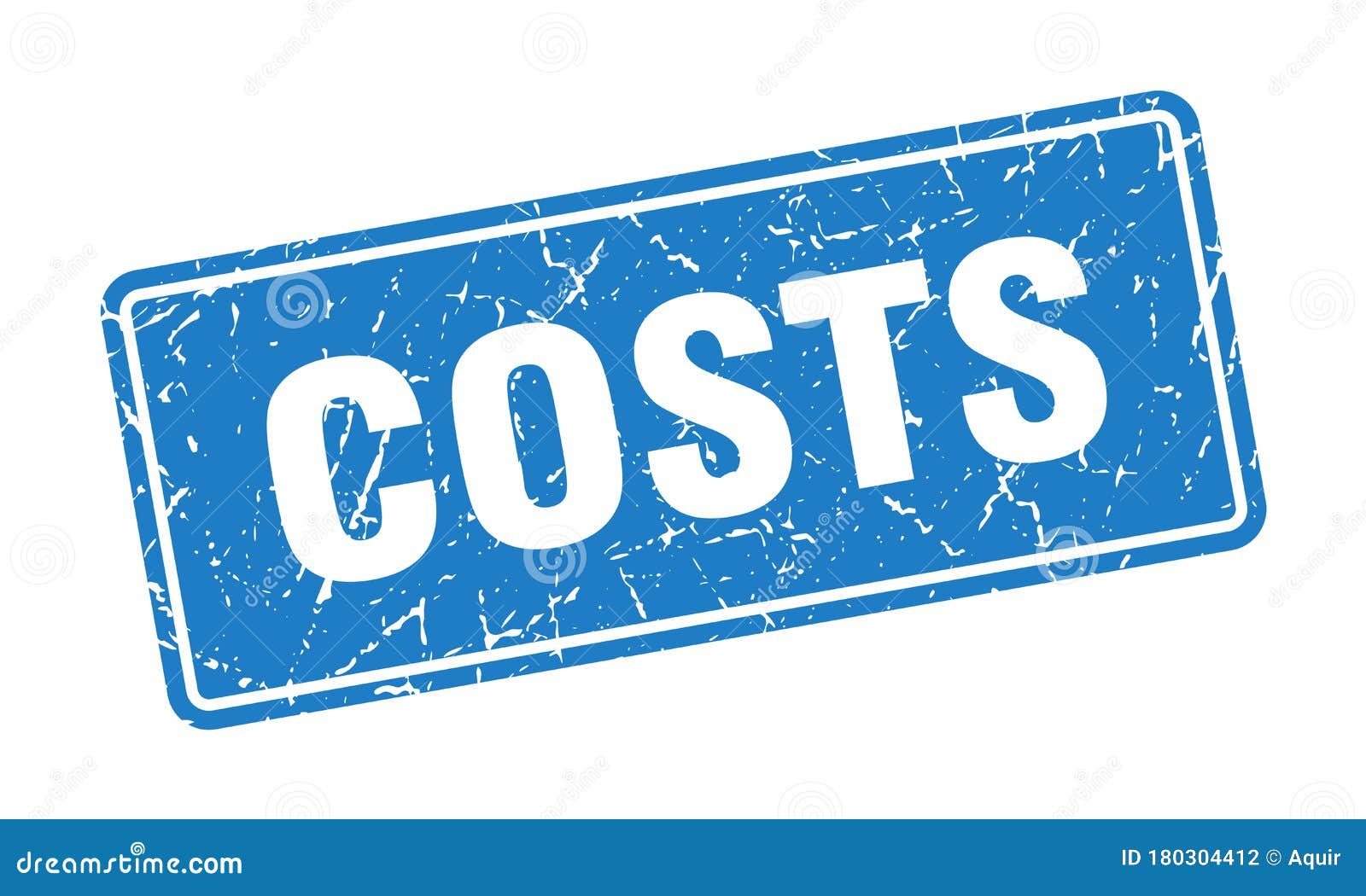 Costs Sign. Costs Grunge Stamp Stock Vector - Illustration of insignia ...