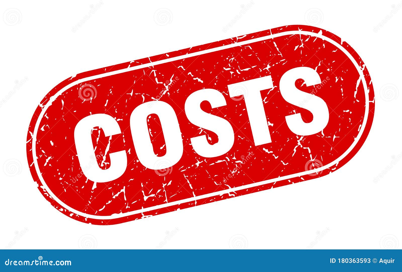 Costs Sign. Costs Grunge Stamp Stock Vector - Illustration of stamp ...