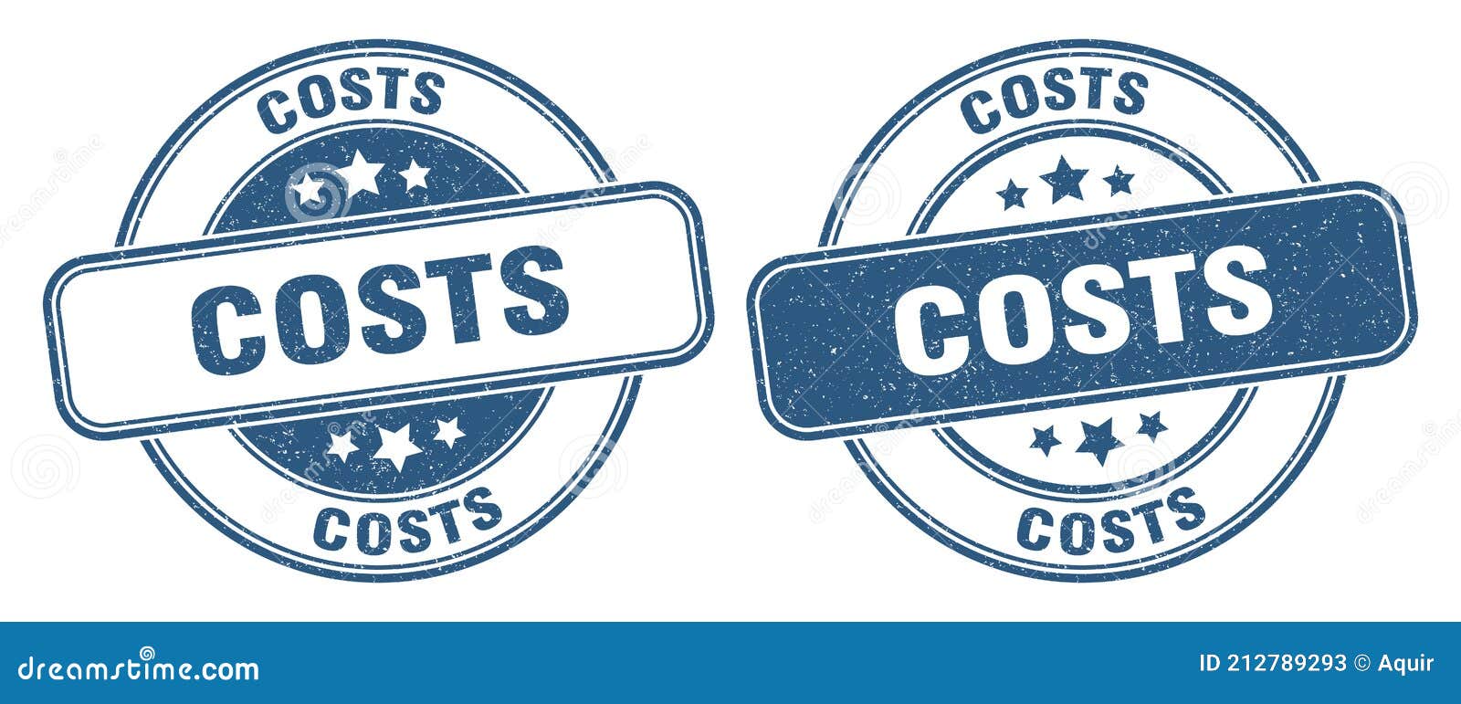 Costs Stamp. Costs Label. Round Grunge Sign Stock Vector - Illustration ...