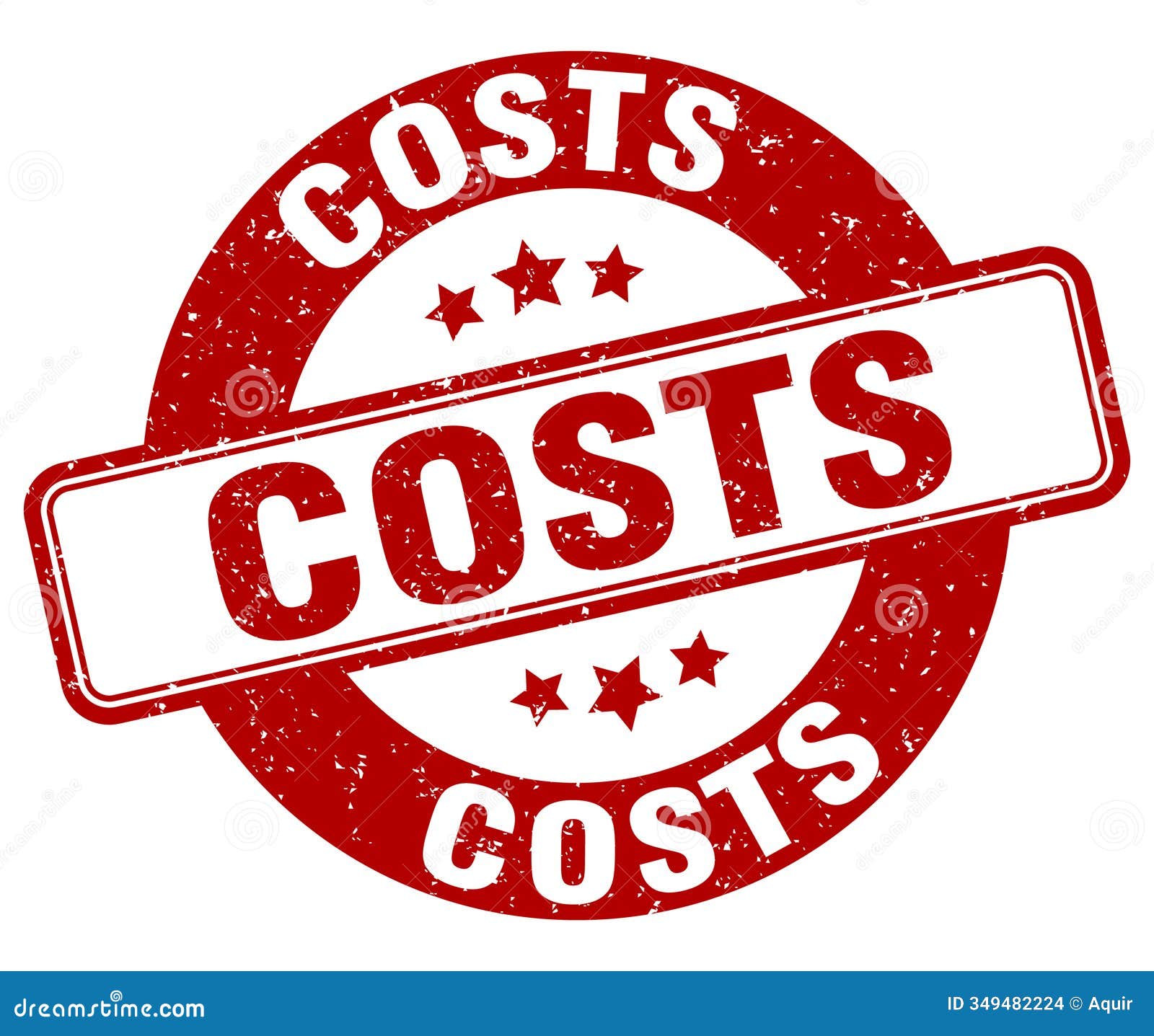 Costs Stamp. Costs Label. Round Grunge Sign Stock Vector - Illustration ...
