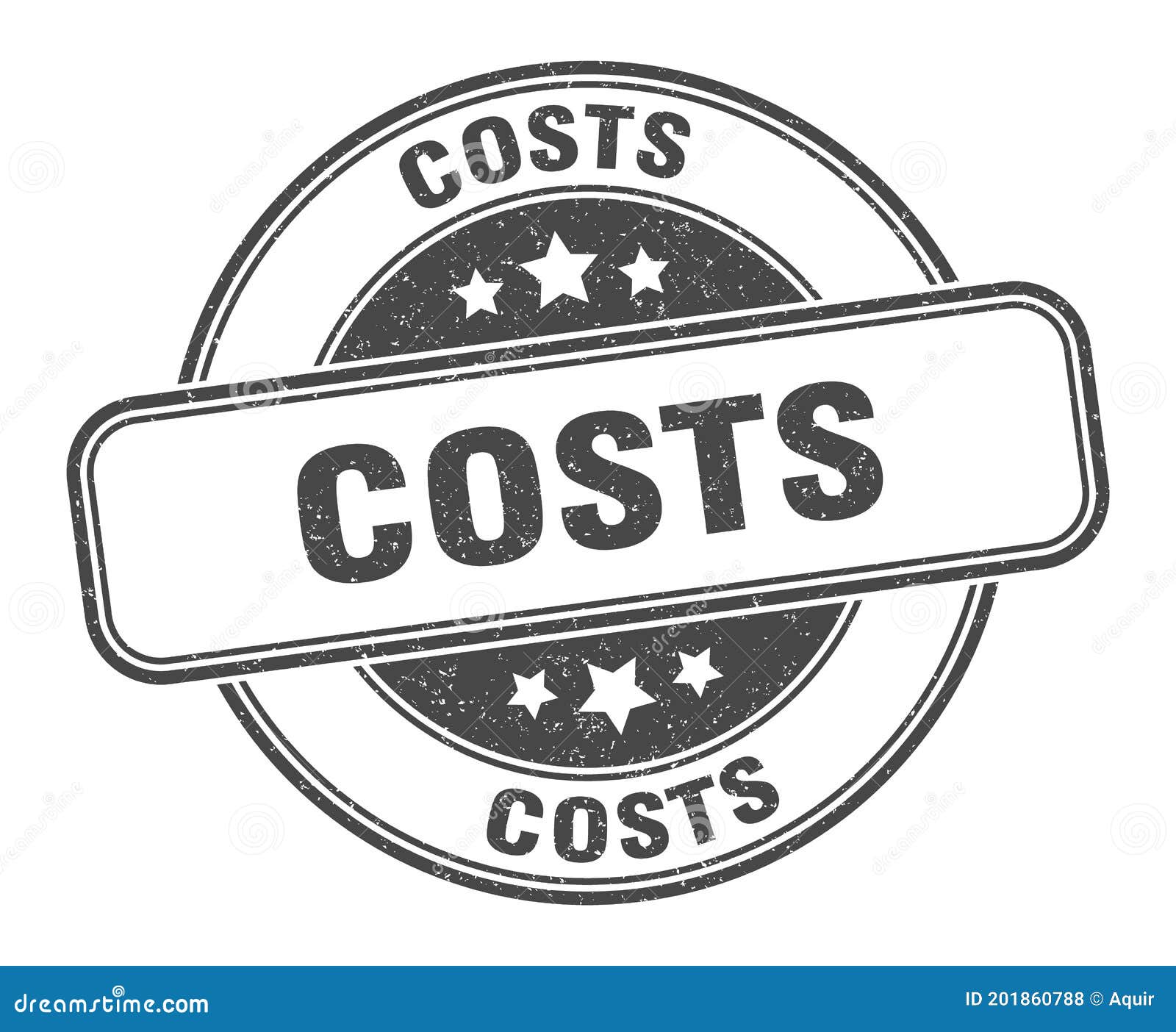 Costs Stamp. Costs Round Grunge Sign Stock Vector - Illustration of ...