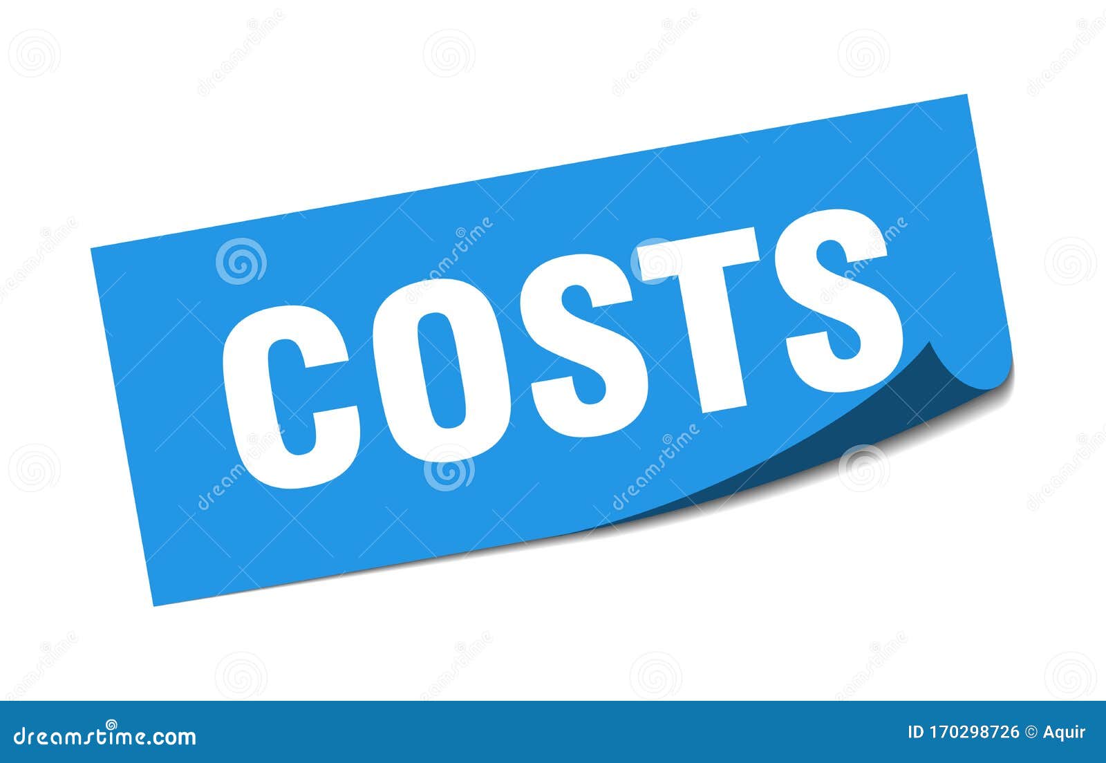 Costs Sticker. Costs Square Sign Stock Vector - Illustration of ...