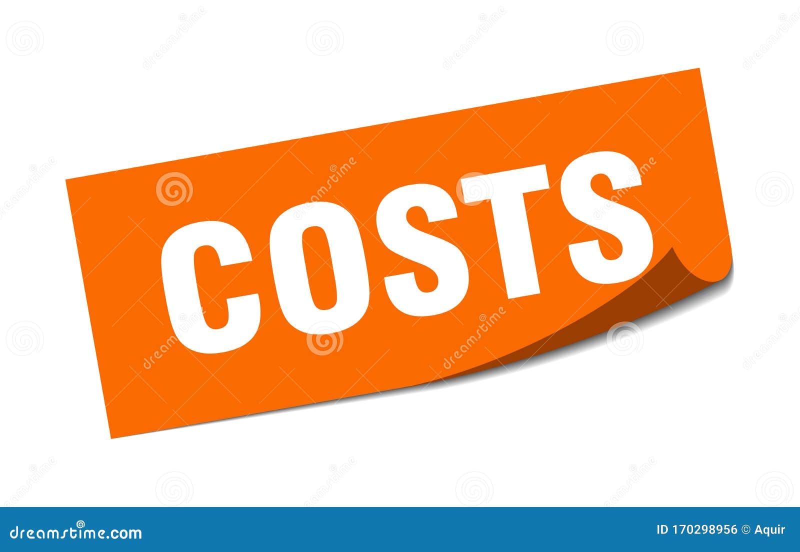 Costs Sticker. Costs Square Sign Stock Vector - Illustration of ...