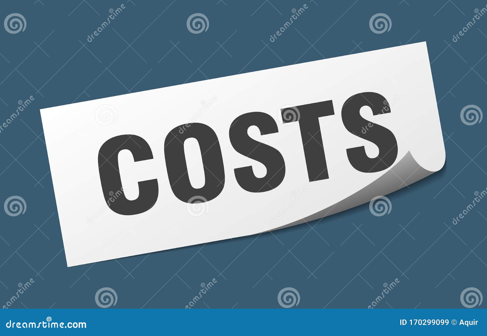 Costs Sticker. Costs Square Sign Stock Vector - Illustration of paper ...
