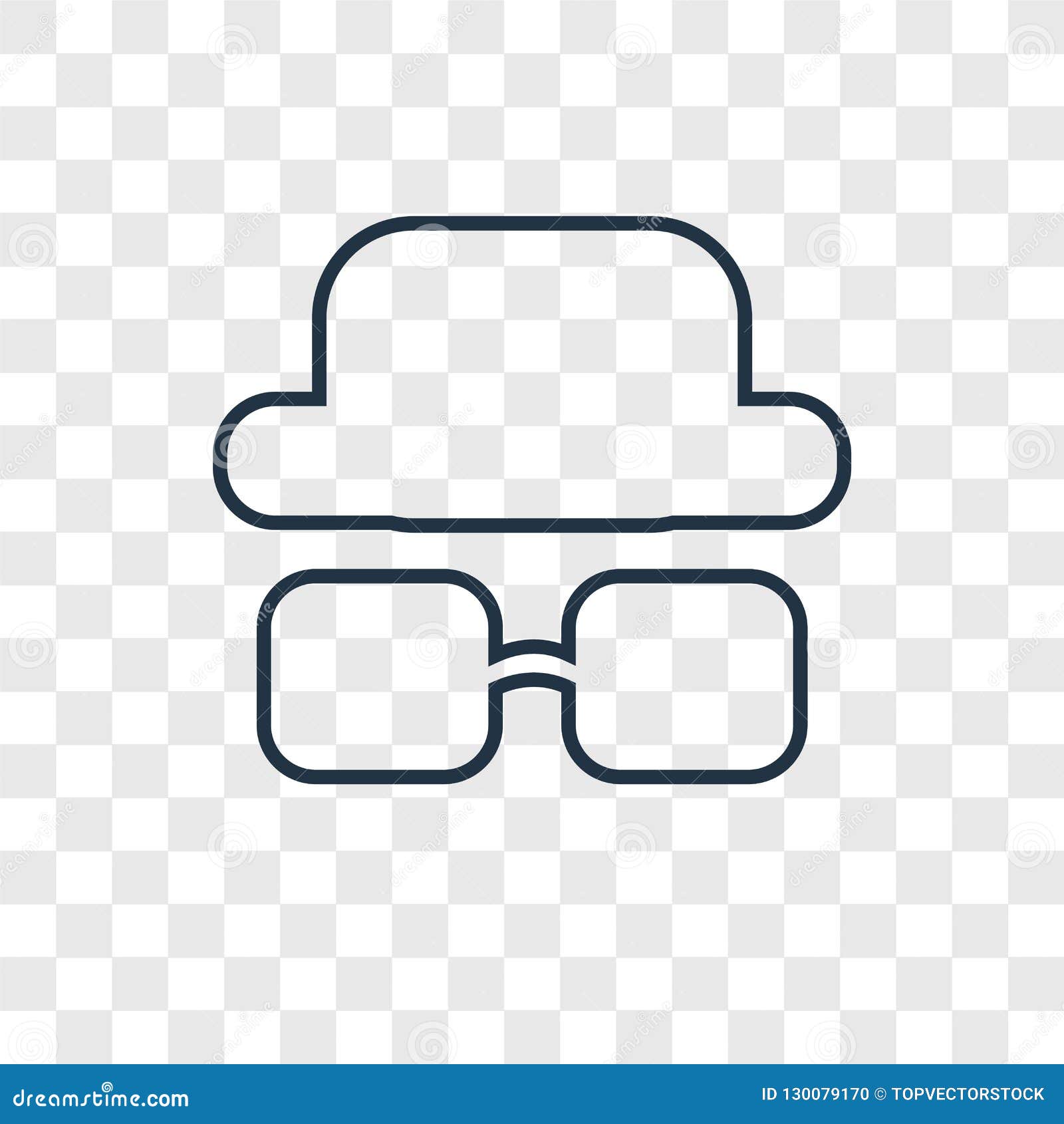 Costume Concept Vector Linear Icon Isolated on Transparent Background ...