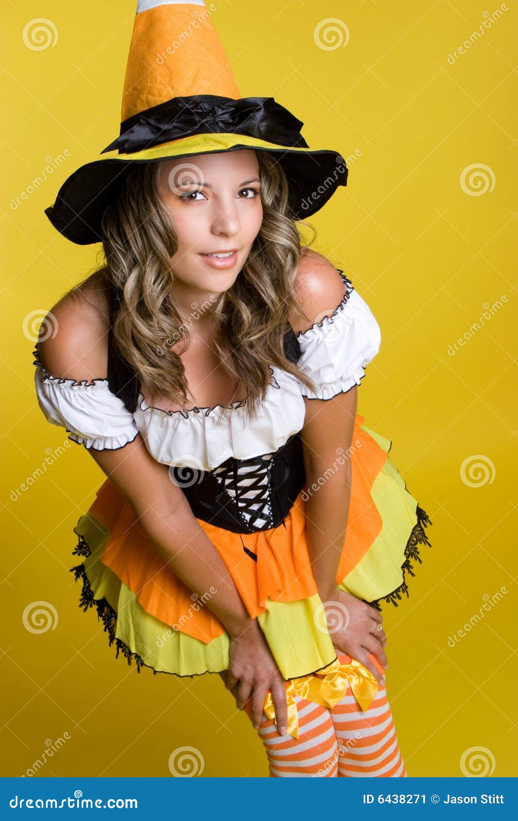Costume Della Strega Di Halloween Immagine Stock Immagine Di Ragazza