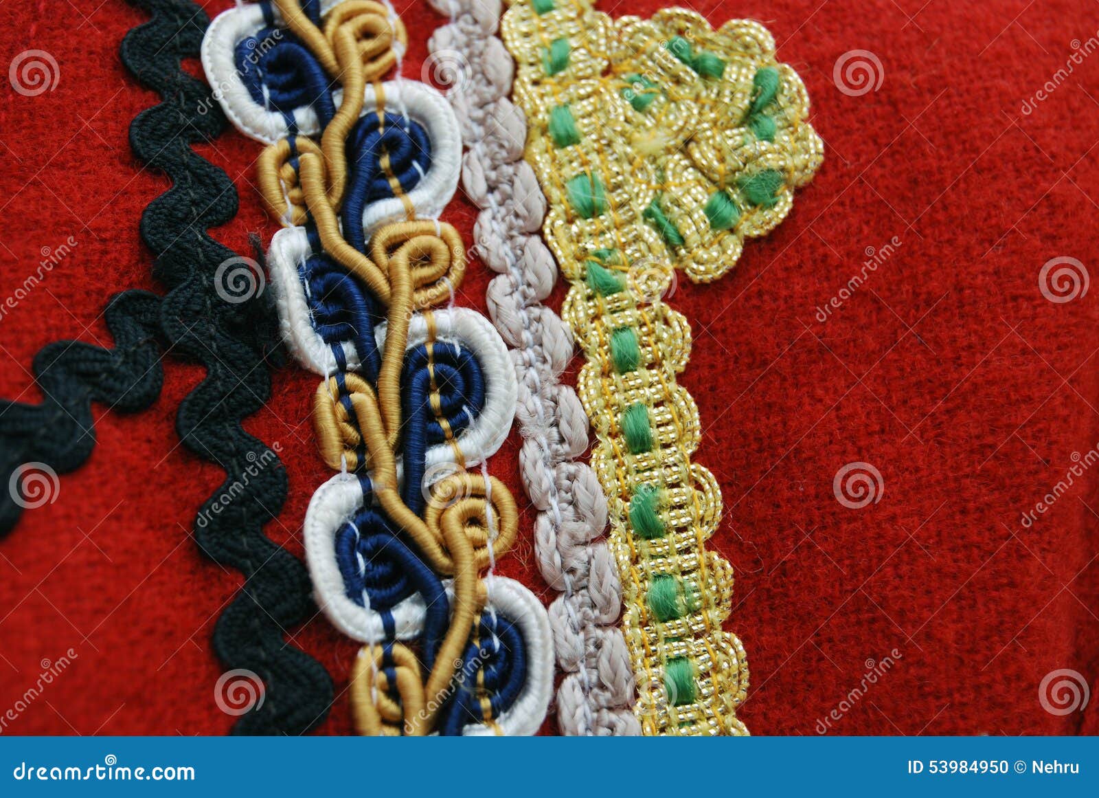 Costume Macedone Tradizionale, Dettagli Fotografia Stock - Immagine di ...