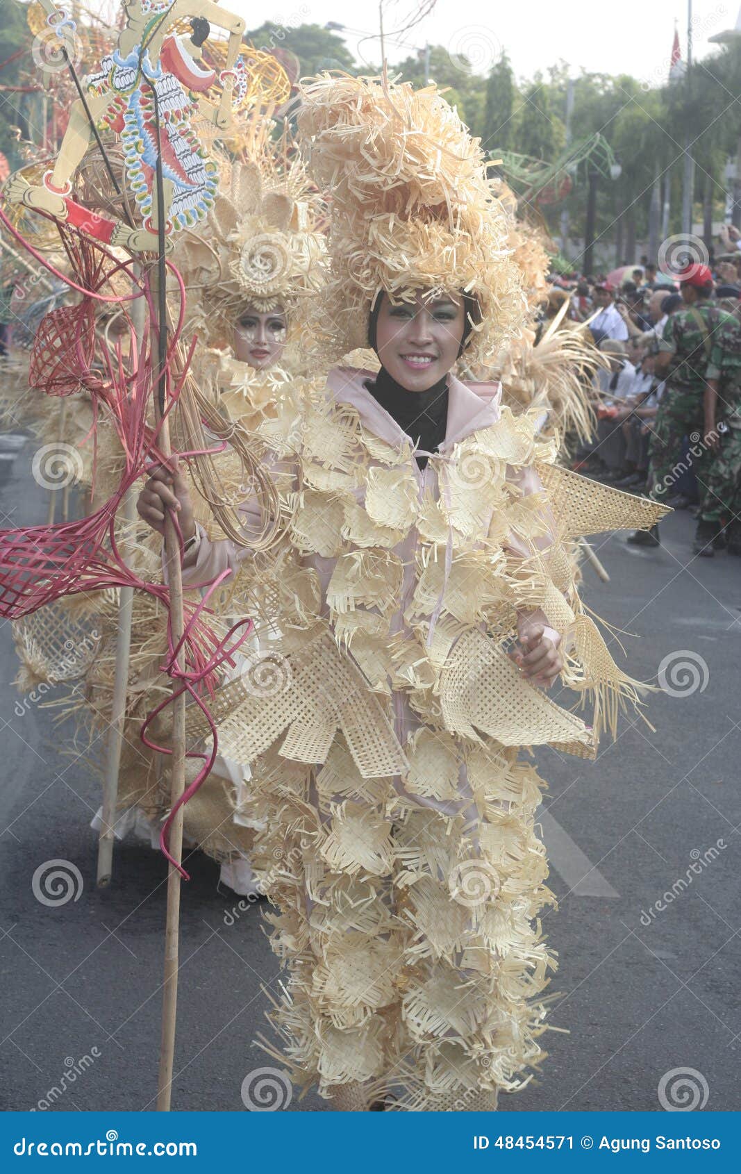 Costume Made of Bamboo into Carnival Editorial Photo - Image of opening ...