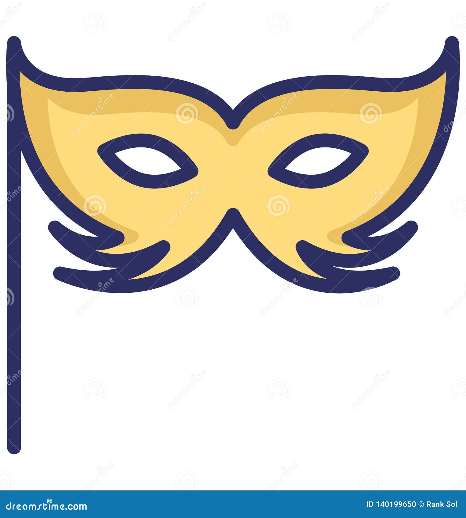 Costume Mask Vector Icon Which Can Be Easily Modified or Edit Stock ...