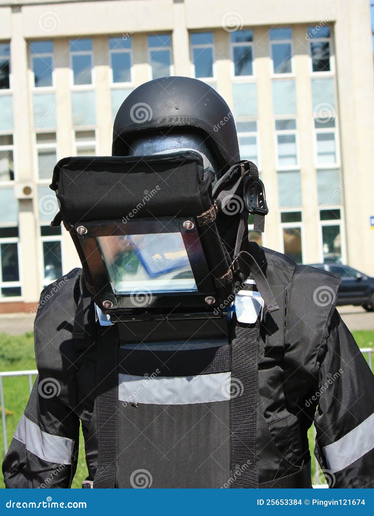 Costume of sapper stock photo. Image of mask, explosion - 25653384