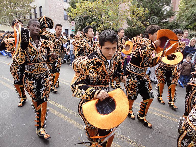 Costumed Men at the Parade editorial stock image. Image of mount - 16244199