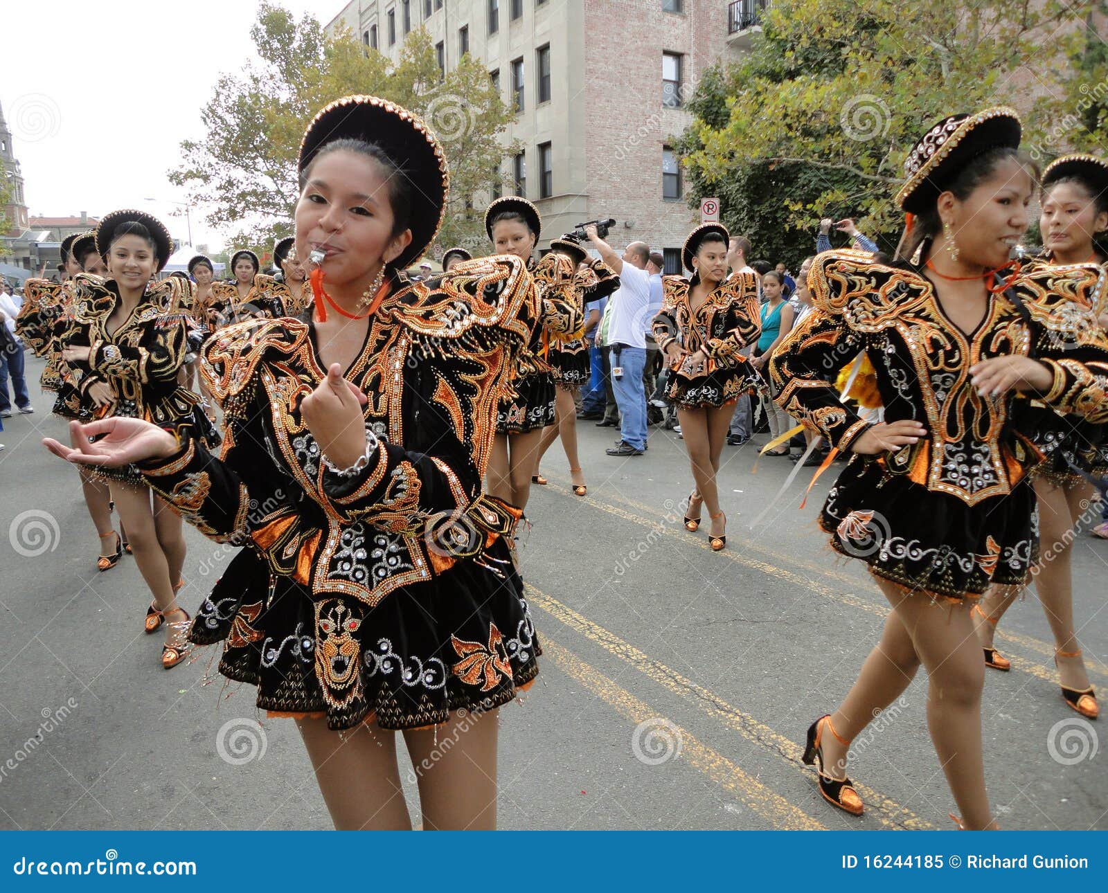Costumed Women at the Parade Editorial Image - Image of street ...