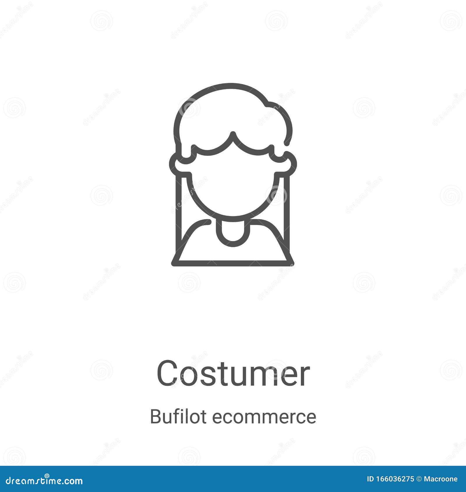 Costumer Icon Vector from Bufilot Ecommerce Collection. Thin Line ...