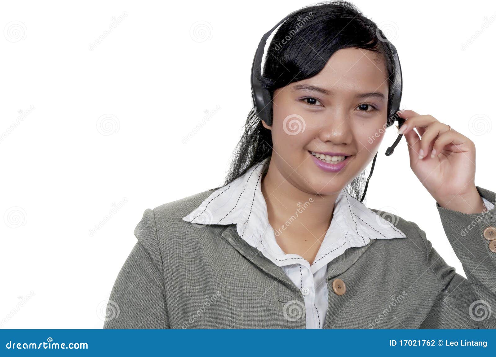 Costumer Service Agent stock photo. Image of female, girl - 17021762