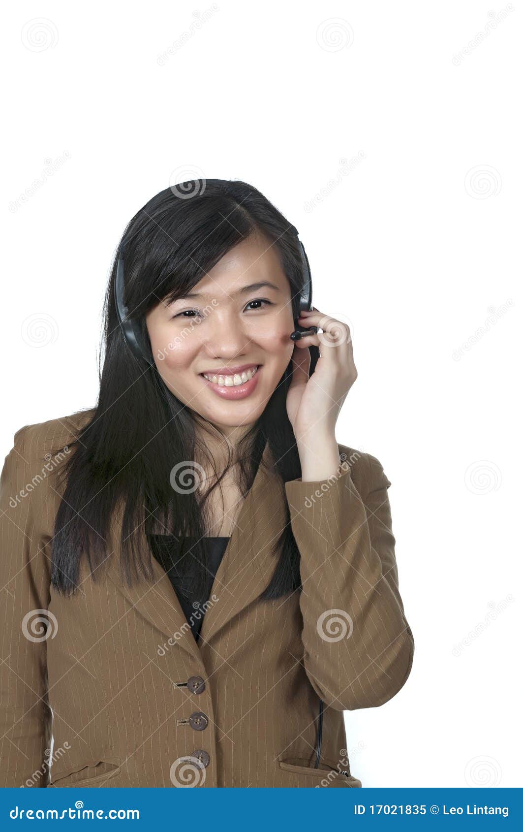 Costumer Service Agent stock image. Image of microphone - 17021835