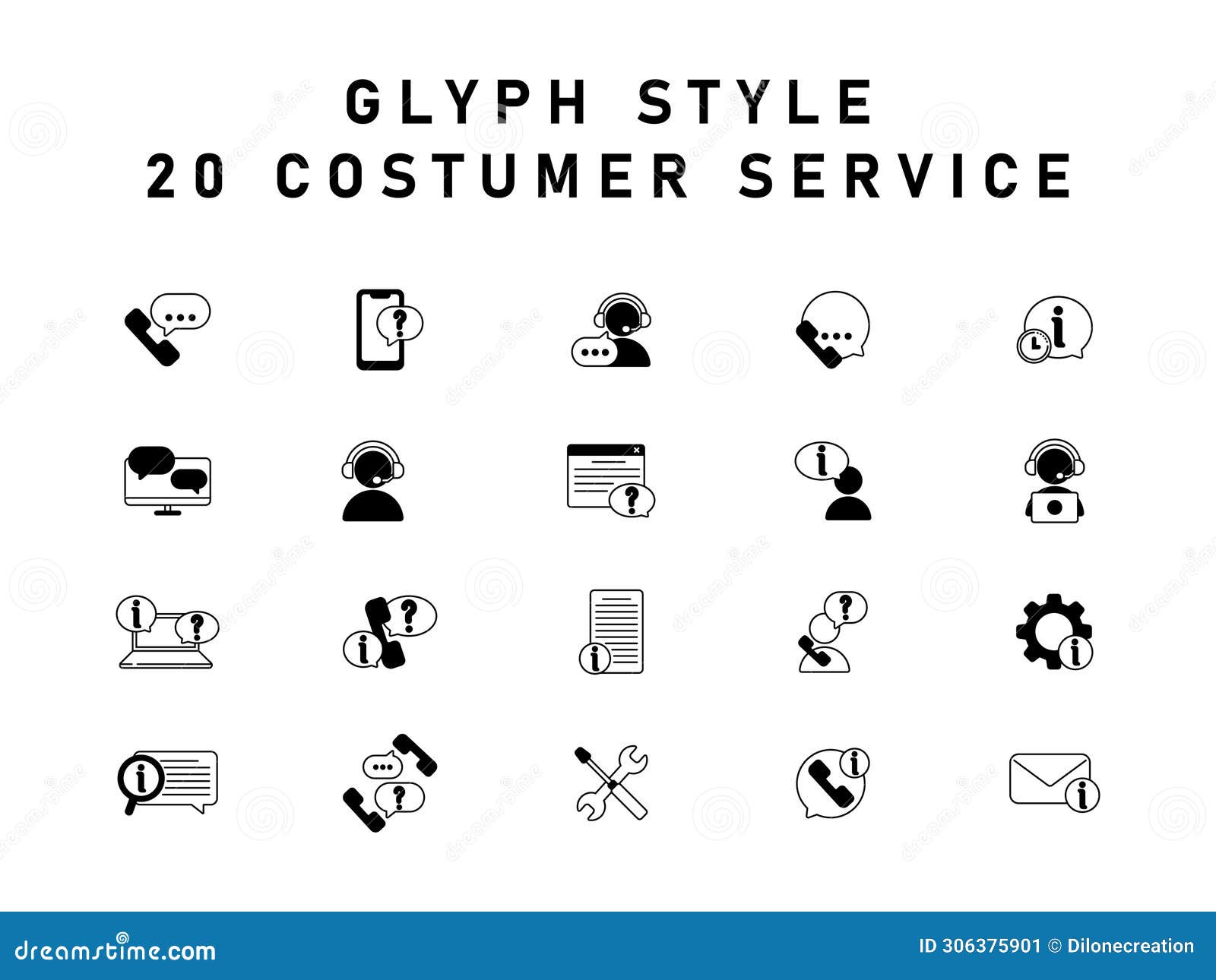 20 Collection of Costumer Support Service Icon, Call Center, Assistant ...