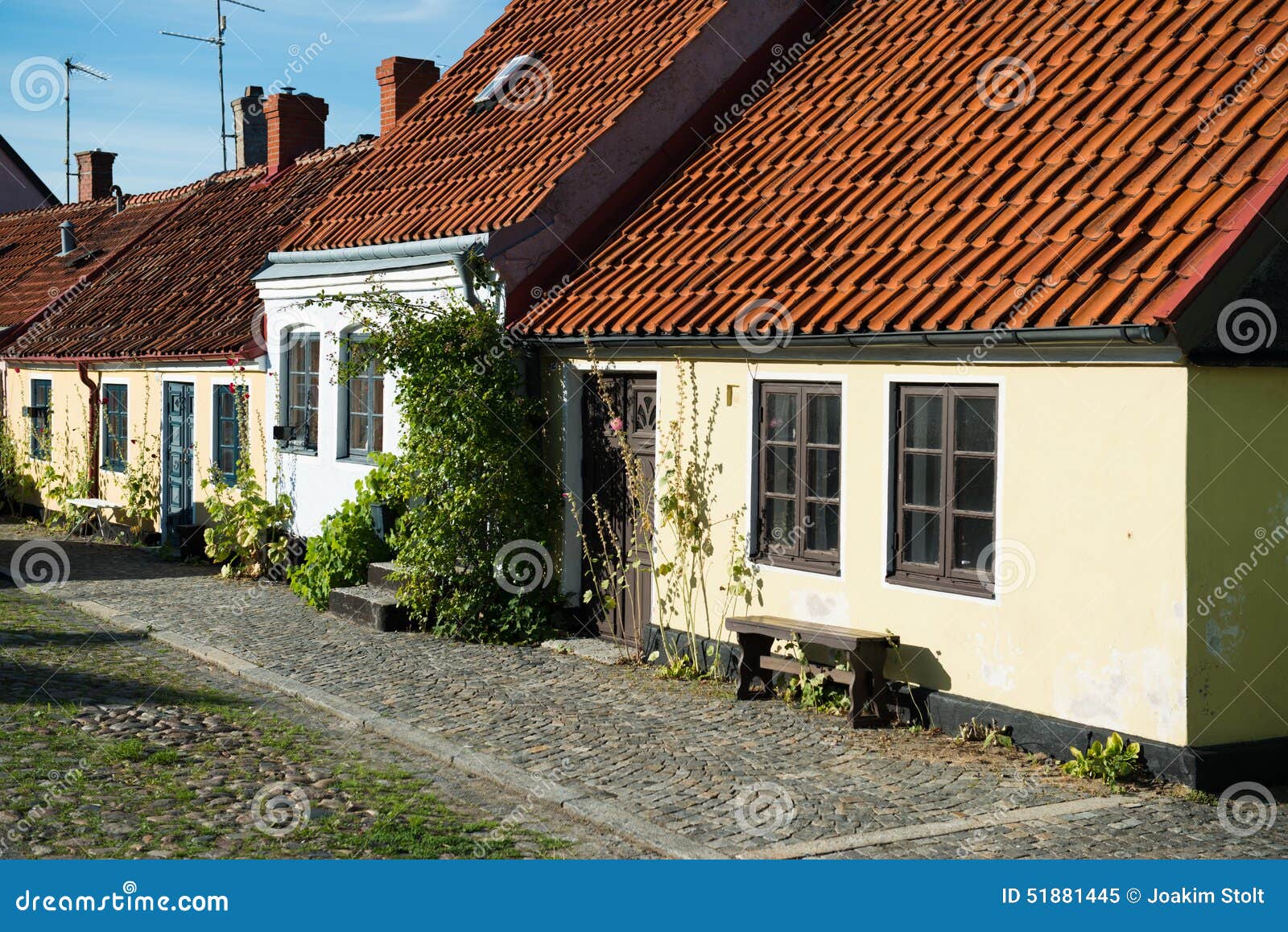Colorful cottages stock image. Image of architecture - 51881445