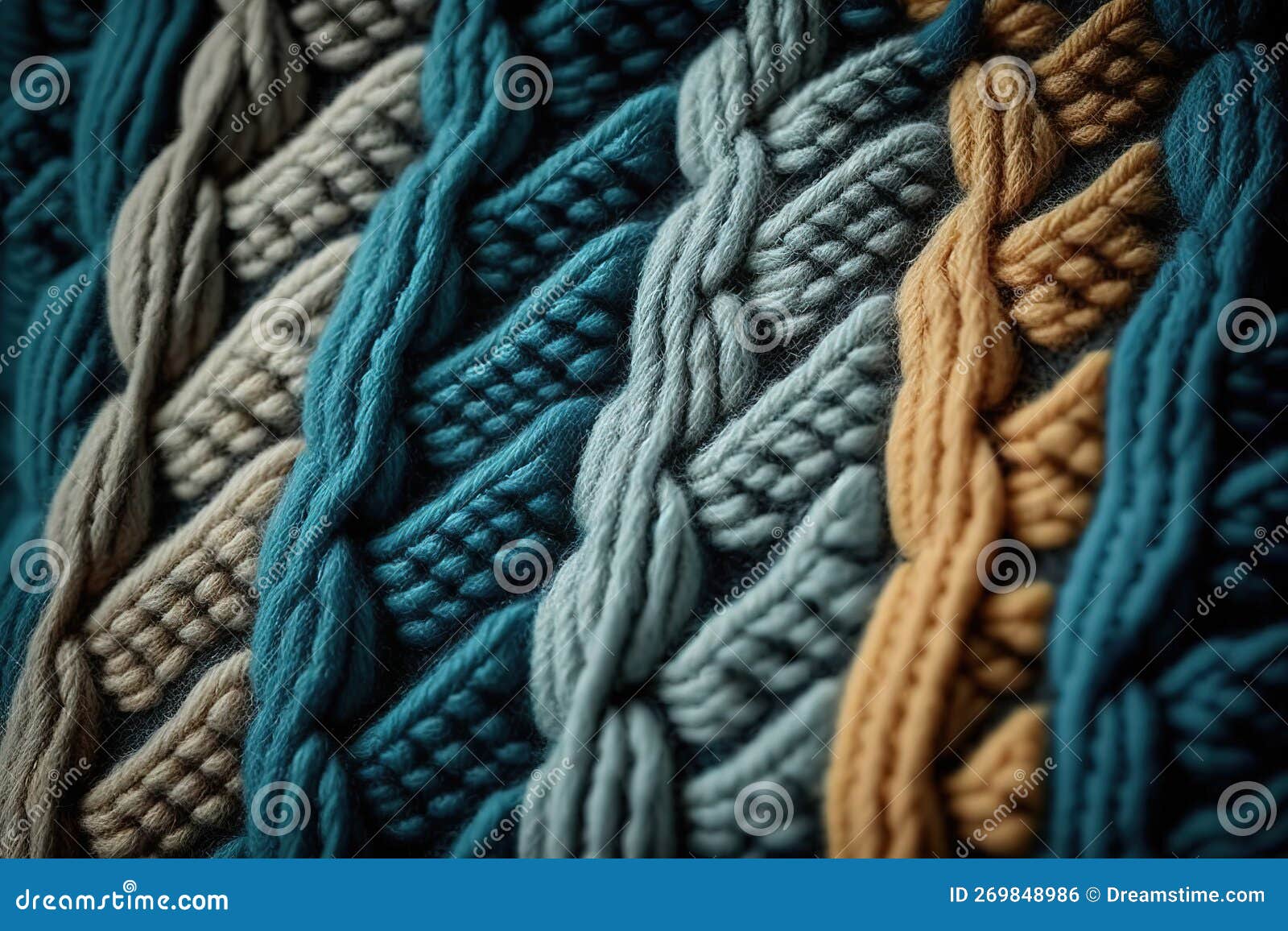 Cosy Knitted Background. Sweater Texture Generative Backdrop Stock ...