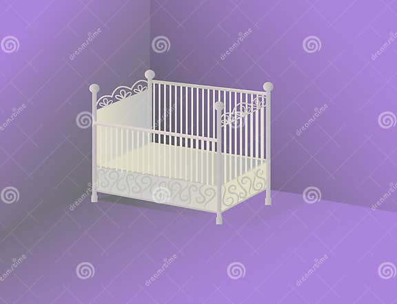 Cot , Illustration Set of Cots Assorted Colors 3D in Vector EPS Stock ...