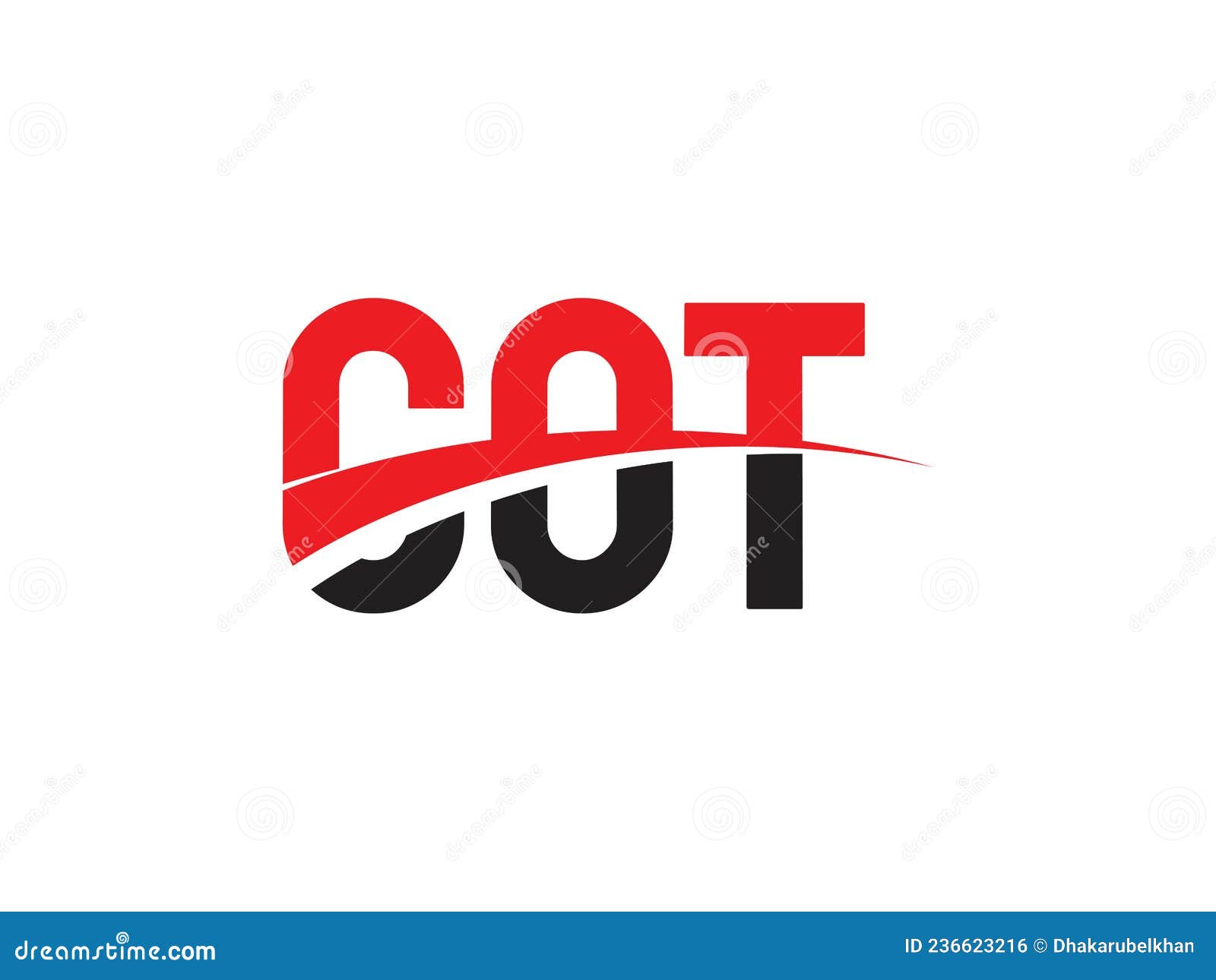 COT Letter Initial Logo Design Vector Illustration Stock Vector ...
