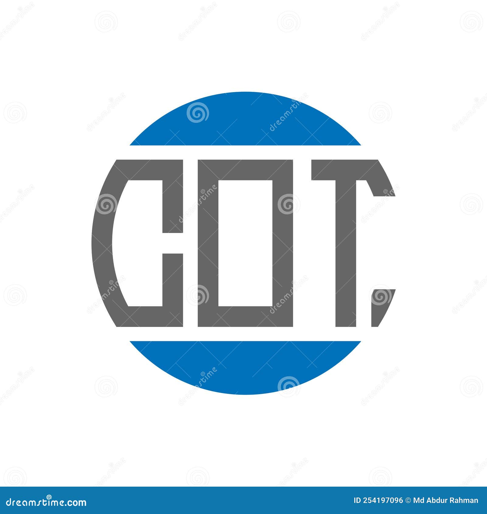 COT Letter Logo Design on White Background. COT Creative Initials ...