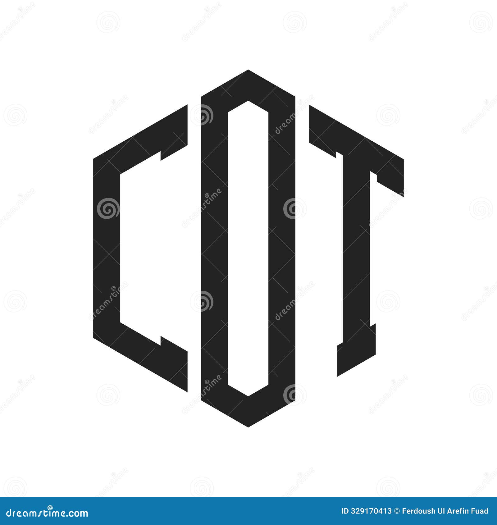 COT Logo Design. Initial Letter COT Monogram Logo Using Hexagon Shape ...