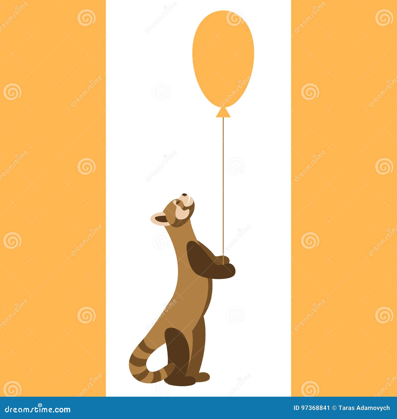 Coatimundi Vector Illustration Black Silhouette | CartoonDealer.com ...