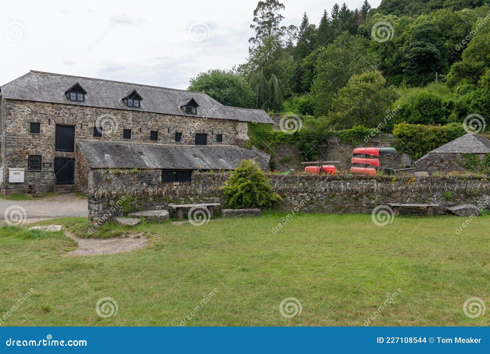Cotehele quay editorial stock image. Image of architecture - 227108544