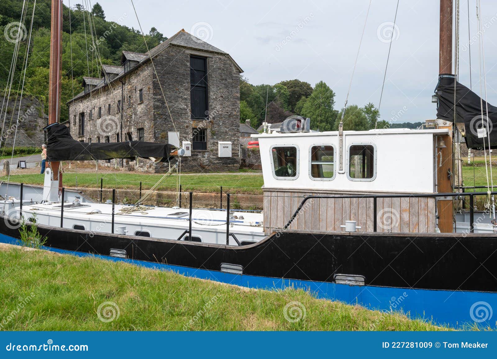 Cotehele quay stock image. Image of place, moored, national - 227281009