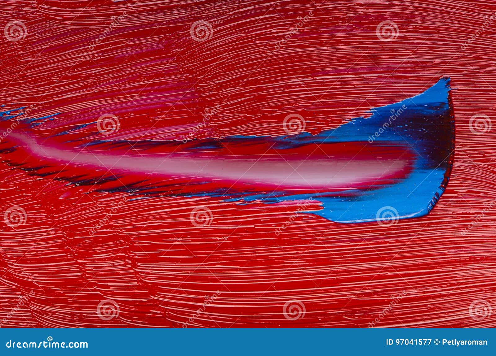 Cotonete Azul Vermelho Com Aquarela Imagem de Stock - Imagem de arte ...