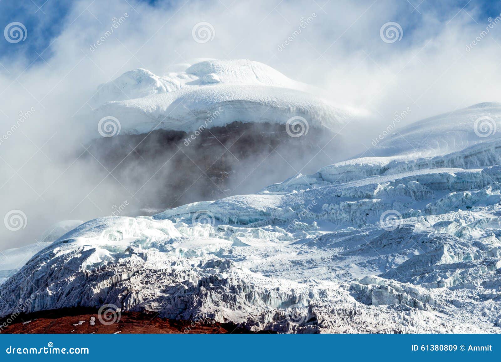 Cotopaxi Volcano Eruption Seen From Quito. Stock Photography ...