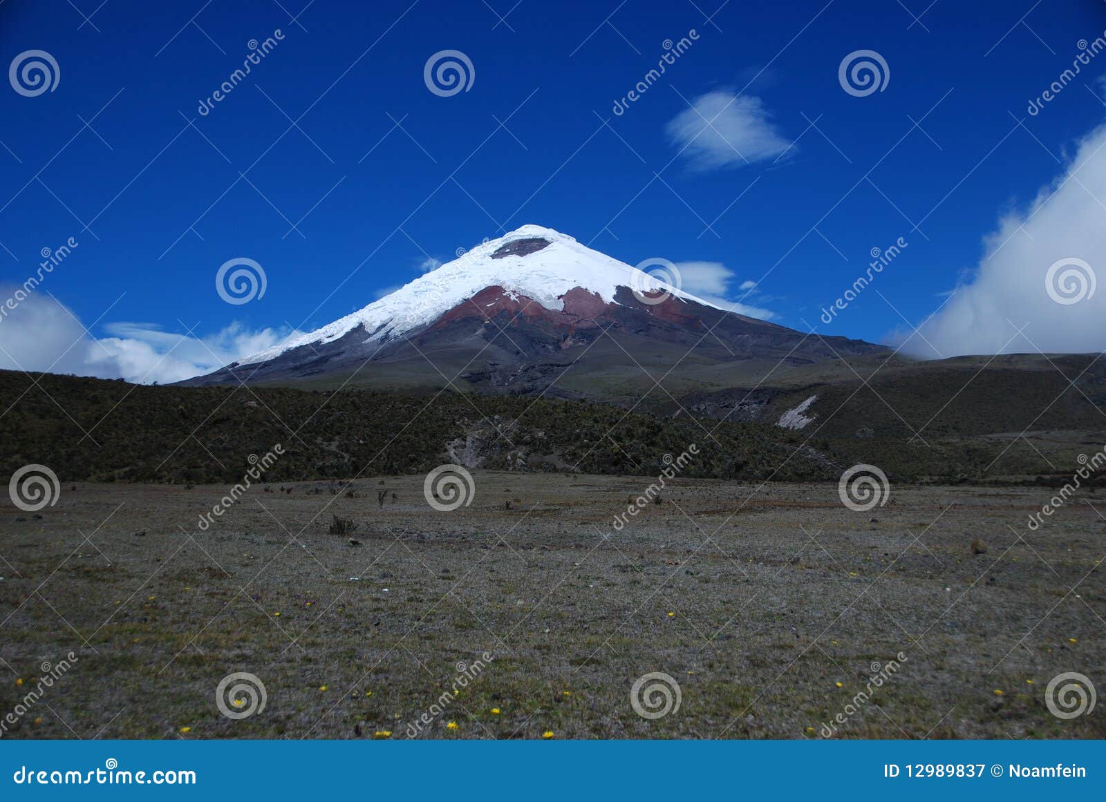 Cotopaxi-Vulkan - Ecuador stockbild. Bild von anden, cotopaxi - 12989837