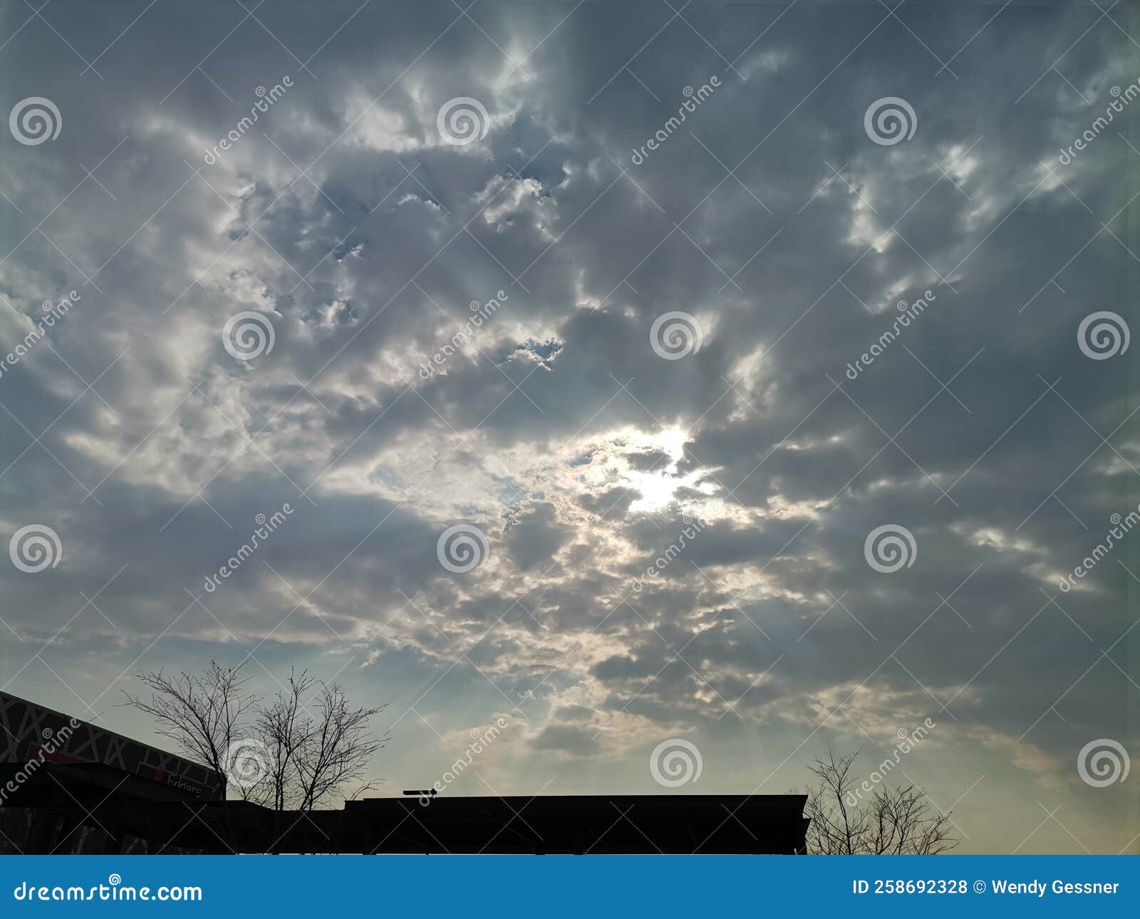 Cott0n candy clouds stock photo. Image of dawn, horizon - 258692328